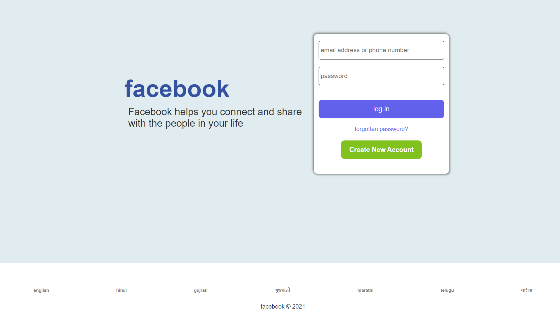 GitHub - MeetaHaldar/Dummy_fb_login_page: Responsive and similar to ...