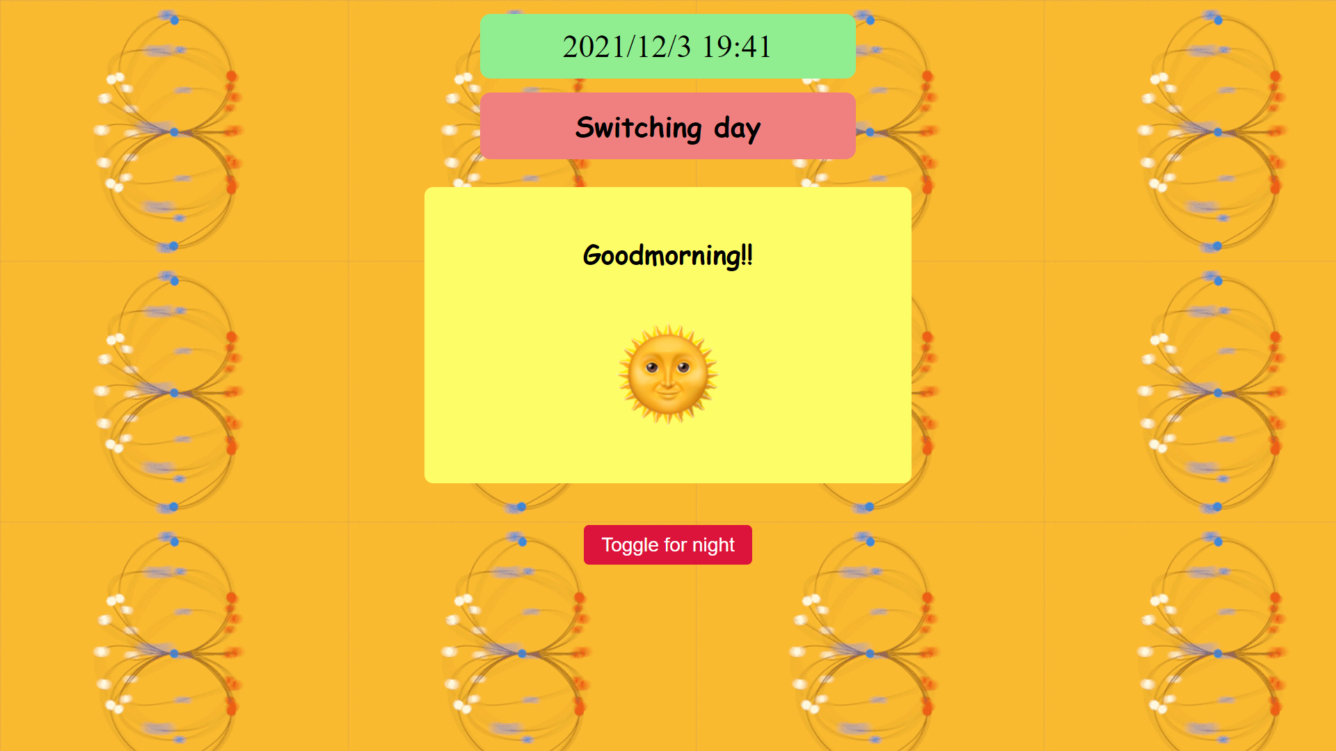 GitHub - MeetaHaldar/Switching-Days: Switching days with just one click of button