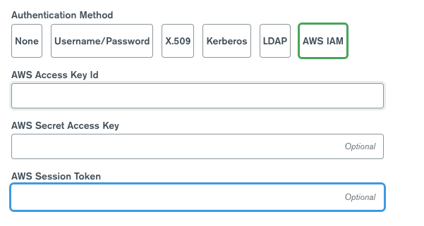 Feature Request: AWS IAM authentication in connection form · Issue #444 · mongodb-js/vscode · GitHub