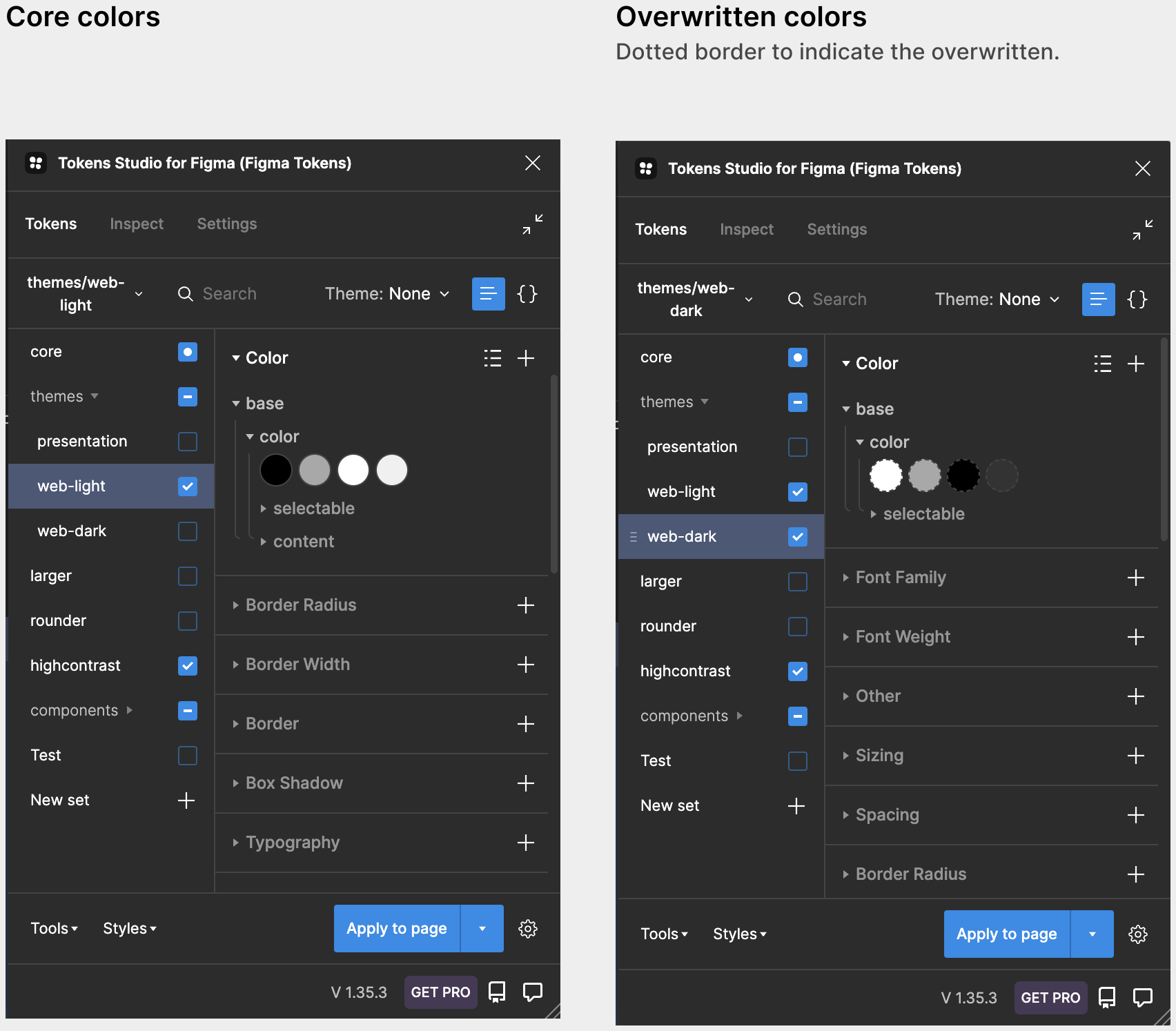 Better indication of overwritten tokens · Issue #1586 · tokens-studio ...