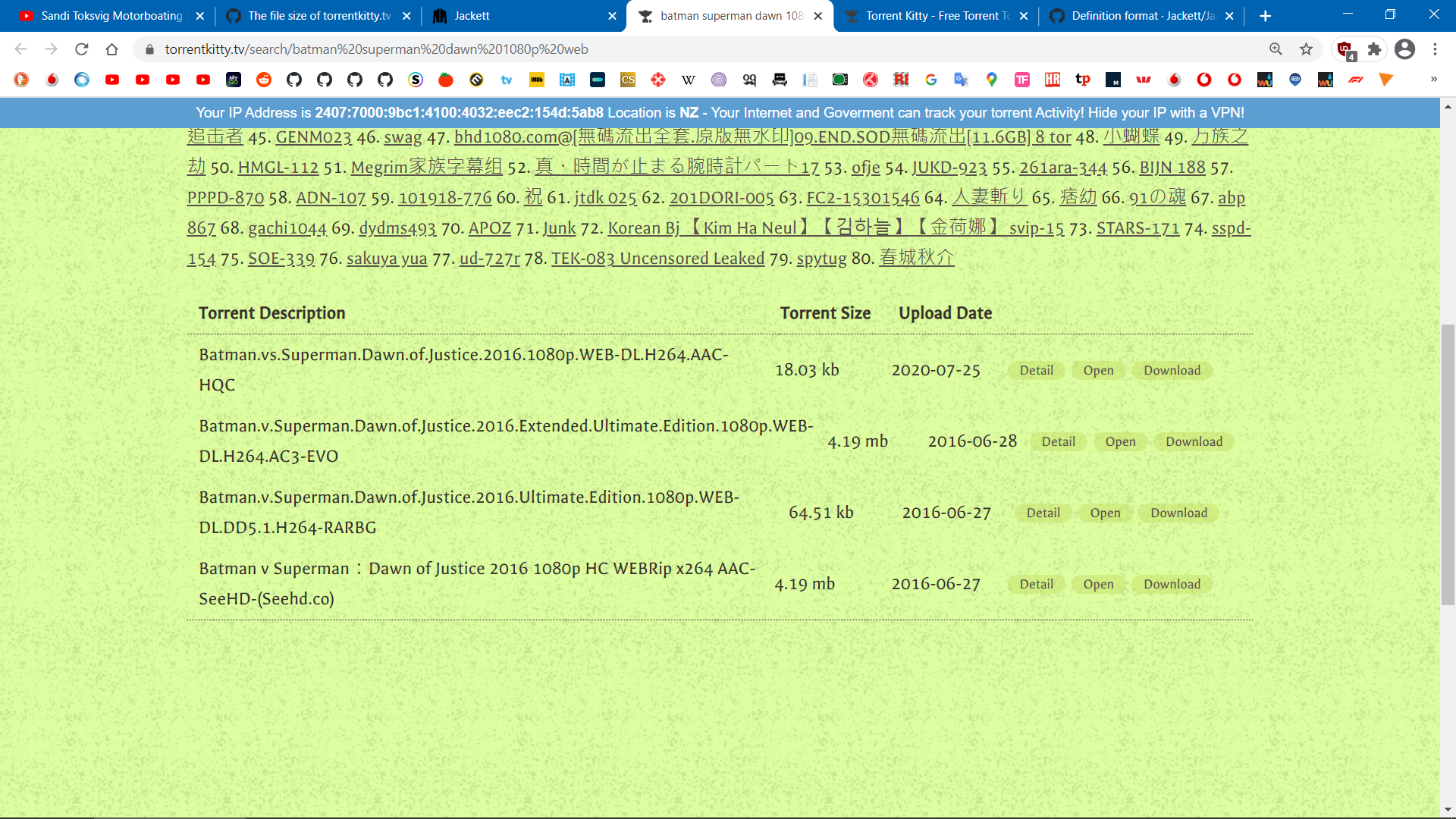 The file size of torrentkitty.tv search results is displayed incorrectly · Issue #10563 ...