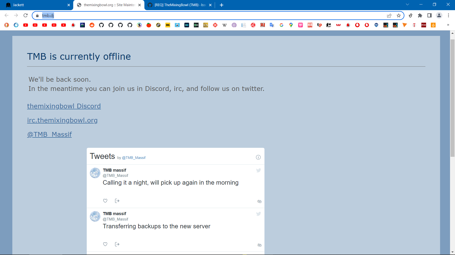 [REQ] TheMixingBowl (TMB) · Issue #11399 · Jackett/Jackett · GitHub