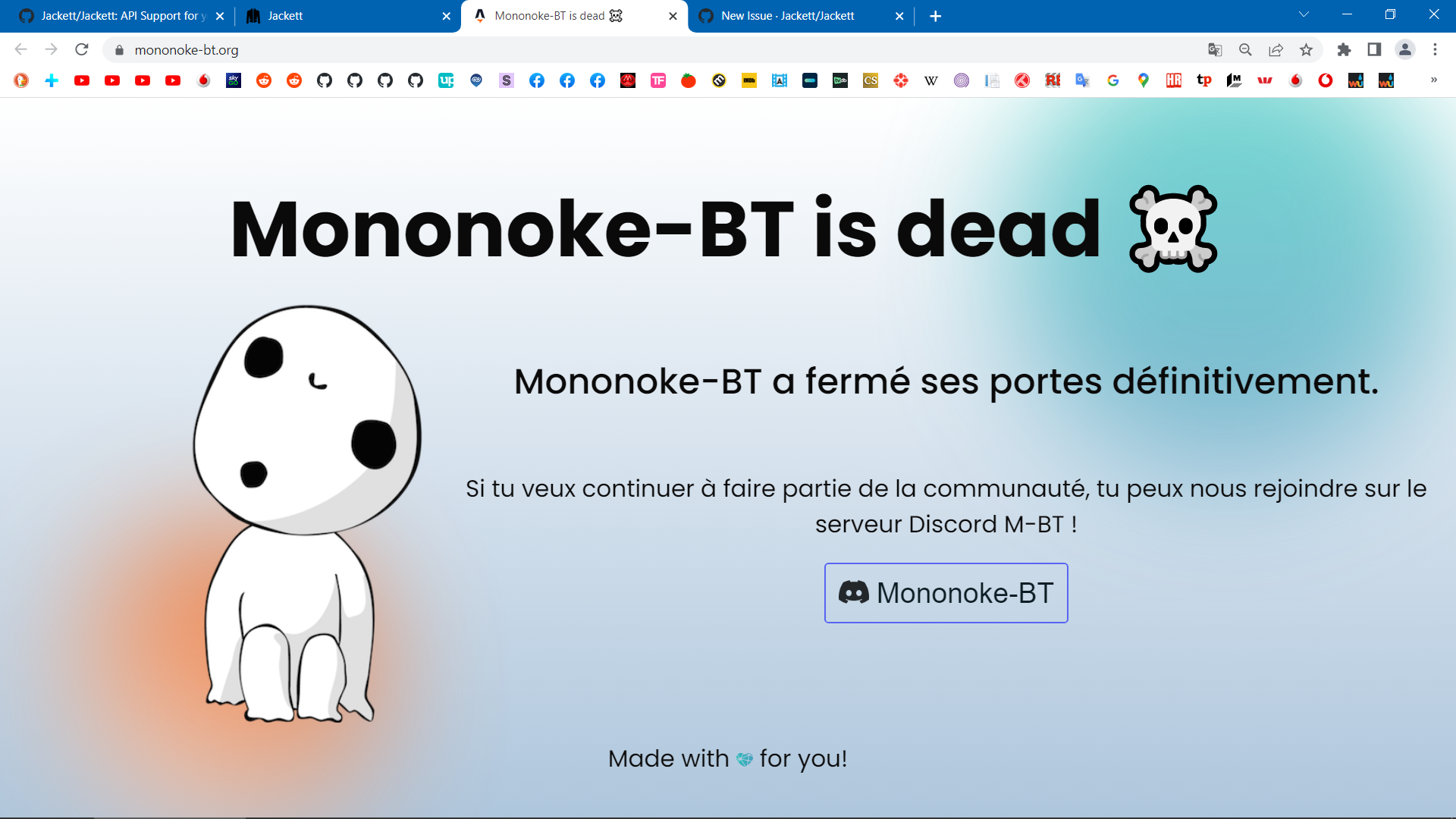 [mononoke-bt] offline · Issue #13843 · Jackett/Jackett · GitHub
