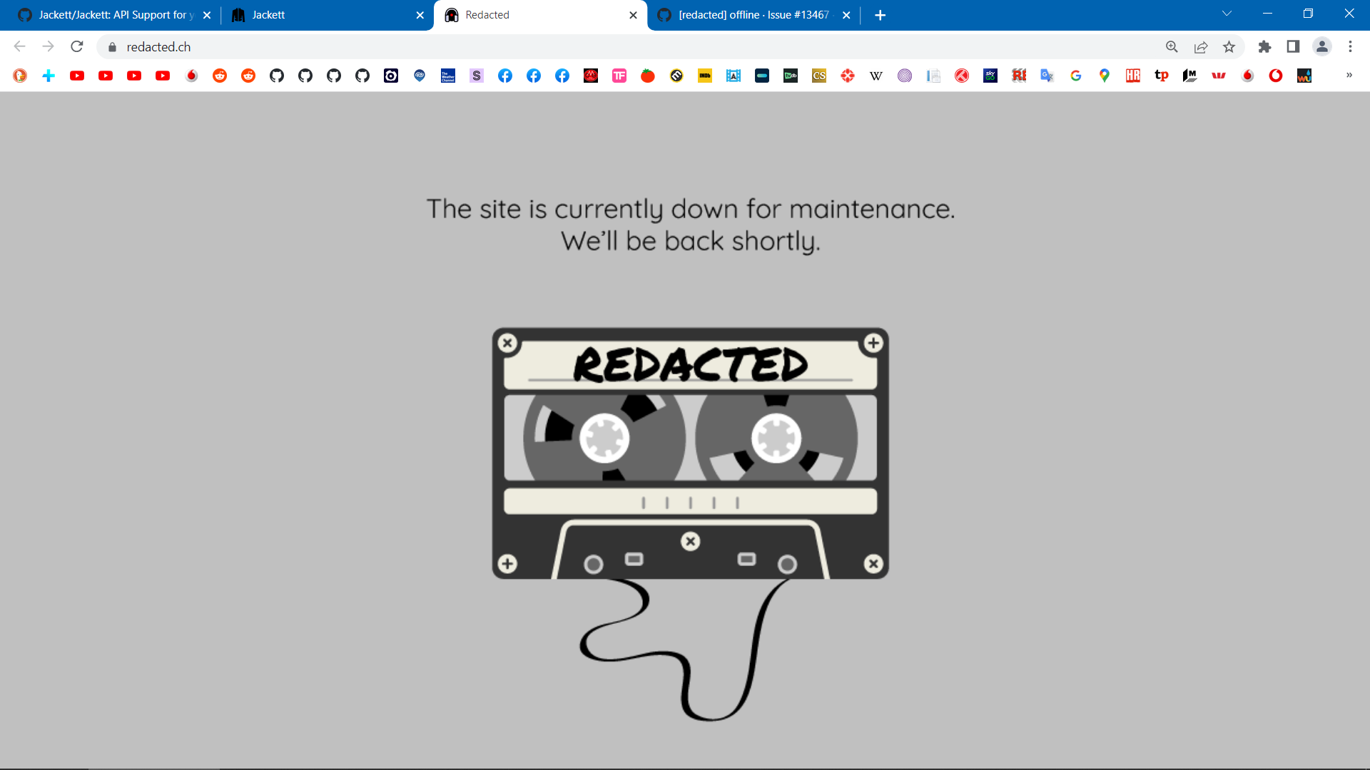 Redacted Offline · Issue 13467 · Jackettjackett · Github