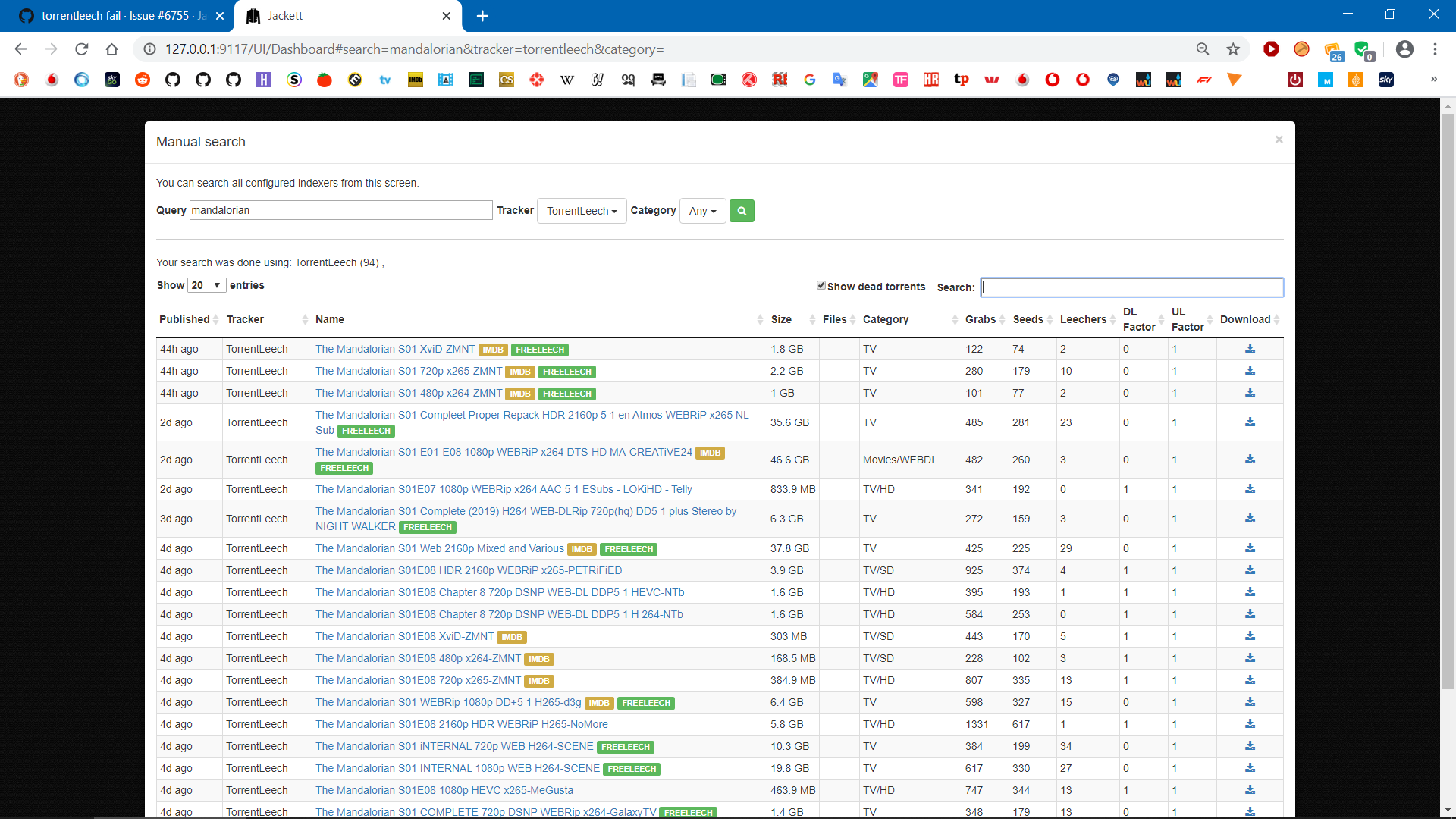 torrentleech fail · Issue #6755 · Jackett/Jackett · GitHub