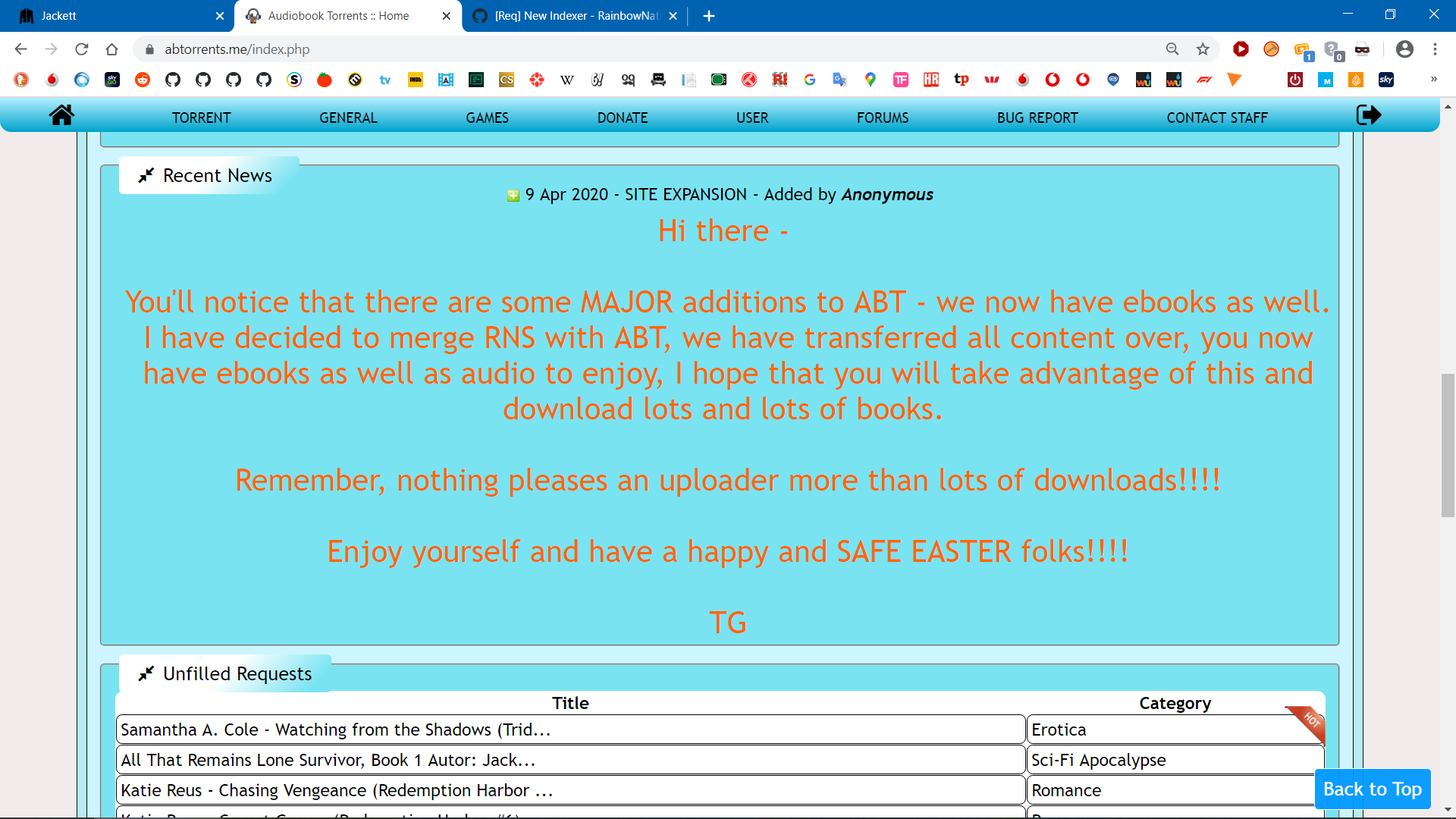 [Req] New Indexer - RainbowNation Sharing · Issue #5880 · Jackett ...