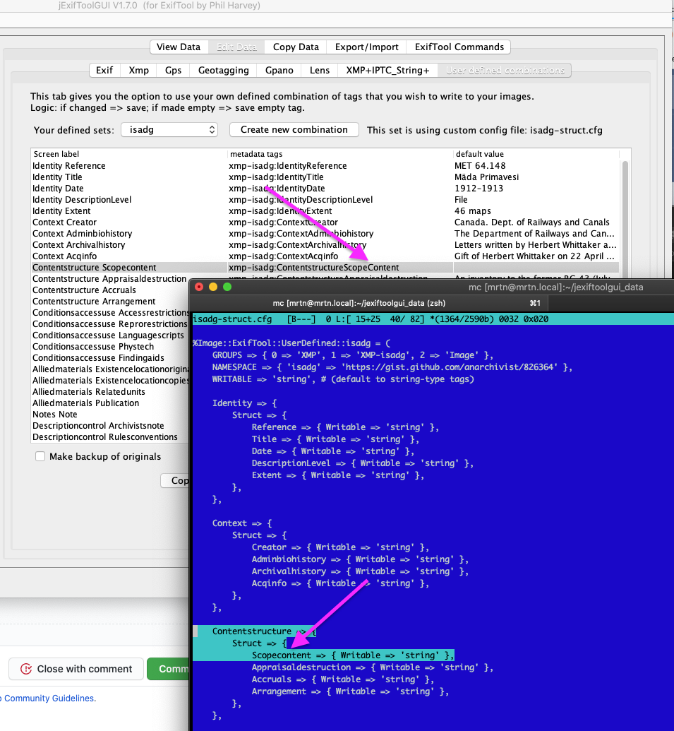 Strange behavior in ISAD-G metadata edition · Issue #87 · hvdwolf/jExifToolGUI · GitHub
