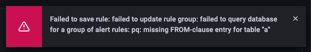 Grafana alert group or folder change creates a Postgresql error · Issue ...