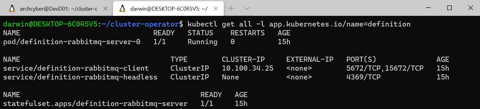 Using Rabbitmq Cluster Kubernetes Operator Step By Step But Failed To