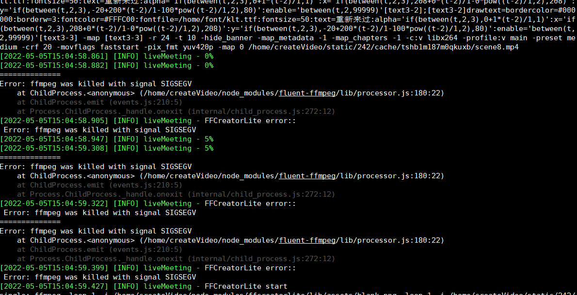 windows环境下运行没有问题，linux下感觉坑好多 · Issue #223 · tnfe/FFCreator · GitHub