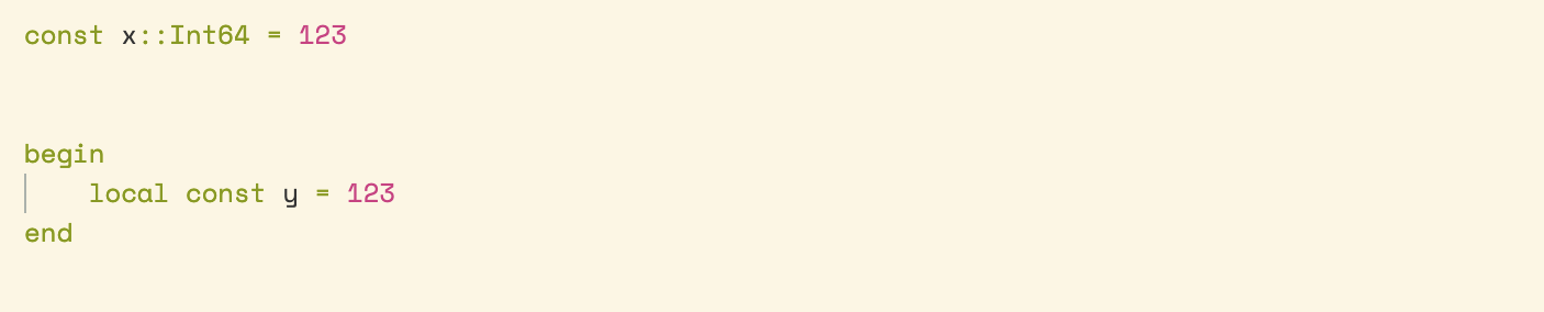 [fr] Lint Error For Illegal `const` Usage · Issue 1835 · Julia Vscode Julia Vscode · Github
