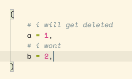 Formatter: Named tuple comment gets deleted · Issue #1862 · julia ...