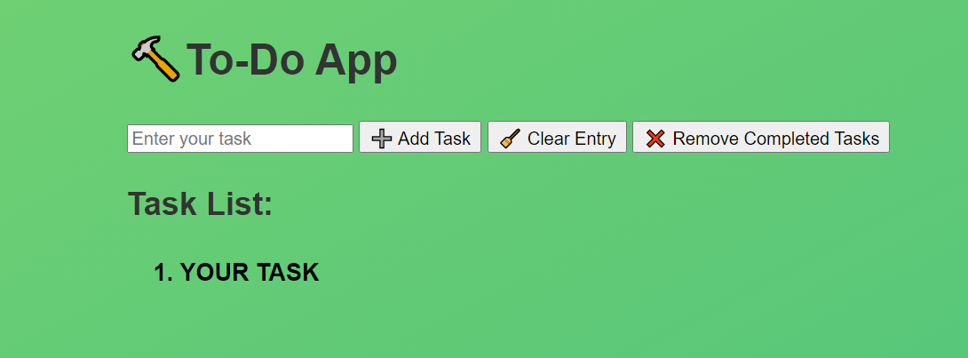 Github Wallst Codeto Do App A To Do App Built Using Html Css And Javascript