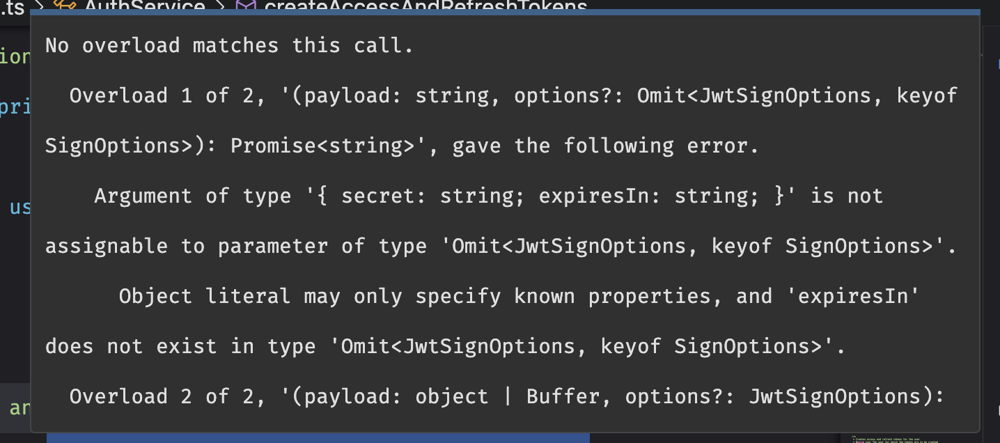 type error while using `expiresIn` in `signAsync` · Issue #1369 · nestjs/jwt · GitHub