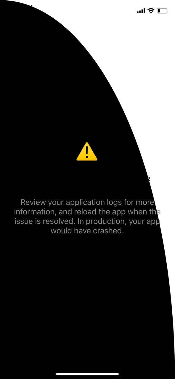 Half black curve screen on startup - before splash screen · Issue #25405 · facebook/react-native ...
