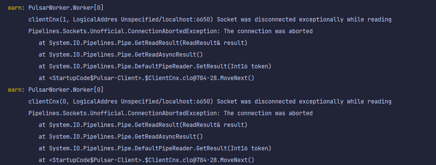 PulsarClient.CloseAsync seems not to work correctly · Issue #222 · fsprojects/pulsar-client ...