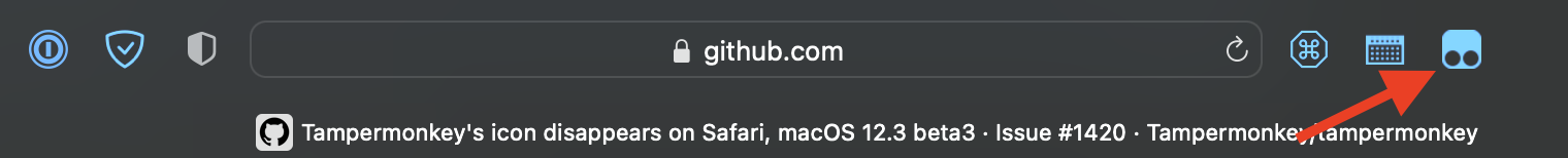 Tampermonkey's icon disappears on Safari, macOS 12.3 beta3 · Issue #1420 · Tampermonkey ...