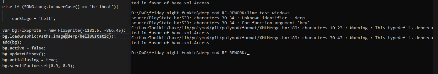 Bug Report: a bug with compiling · Issue #1285 · KadeArchive/Kade-Engine · GitHub