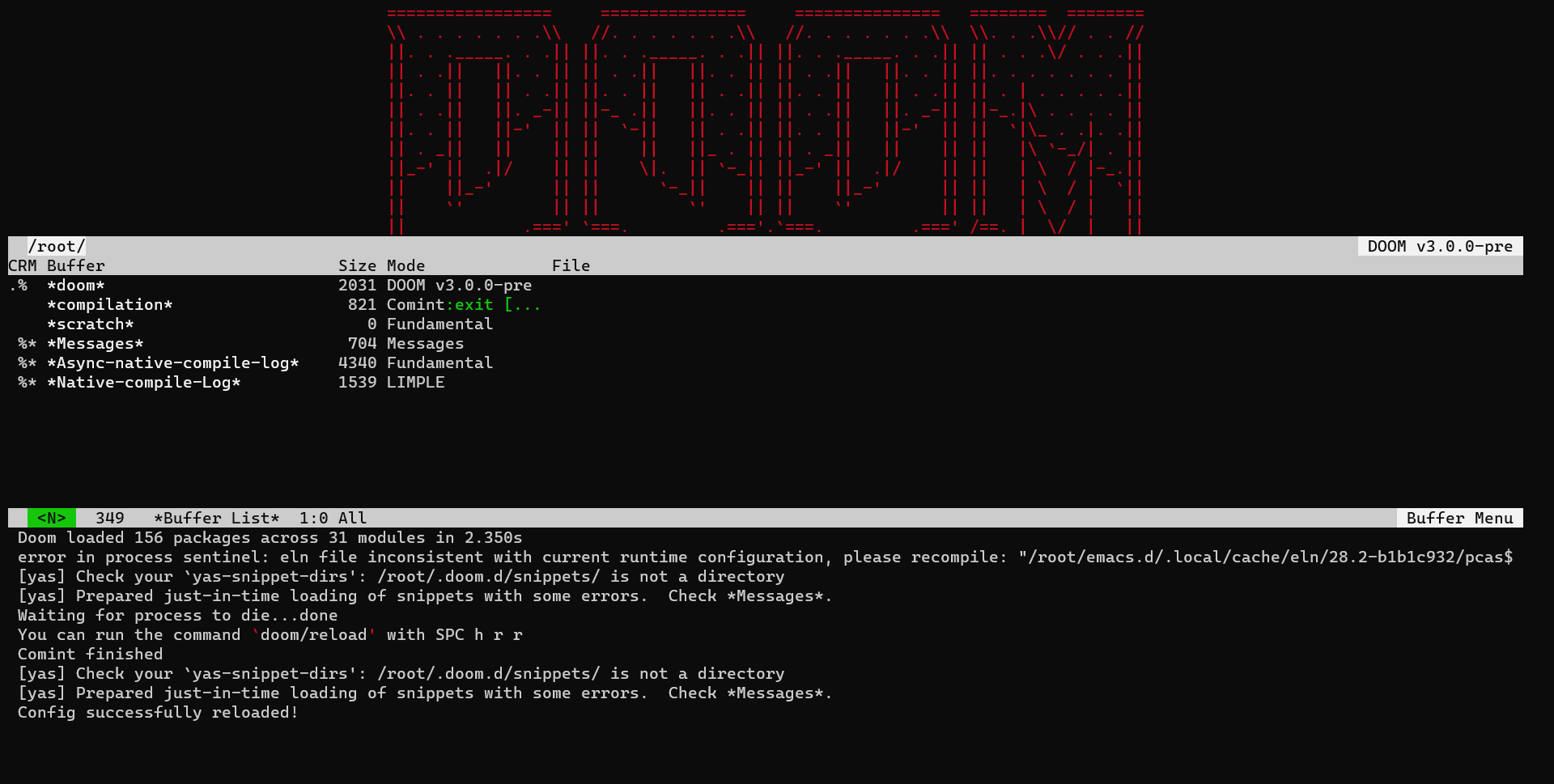 Errors in clean doom-emacs installation (Dockerfile) · Issue #6995 · doomemacs/doomemacs · GitHub