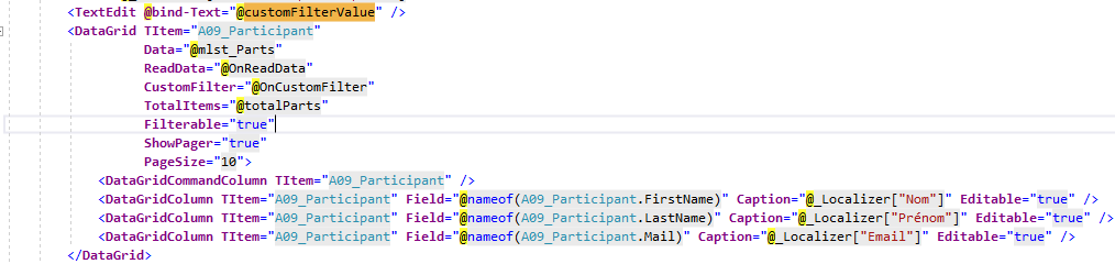 Datagrid custom filter and ReadData · Issue #1245 · Megabit/Blazorise · GitHub