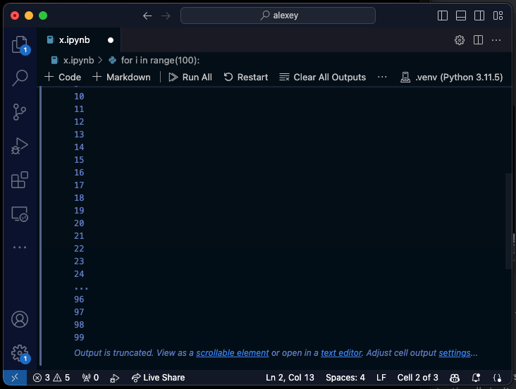 Executing Ipynb Cell Scrolls Notebook Past Output Cell · Issue 194690 · Microsoftvscode · Github