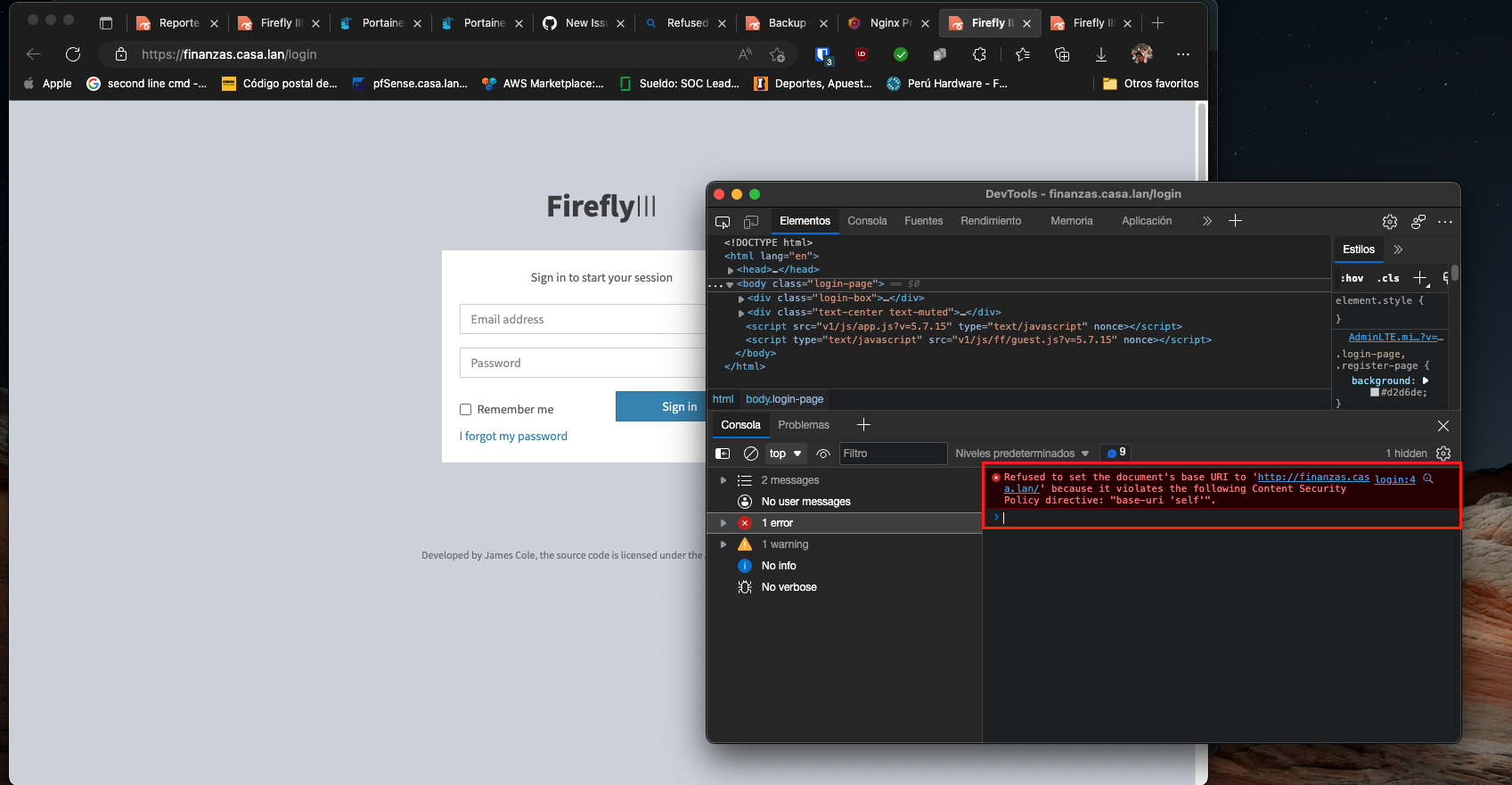 Ssl Using Docker Nginx Proxy Not Work Correctly · Issue 6655 · Firefly Iiifirefly Iii · Github