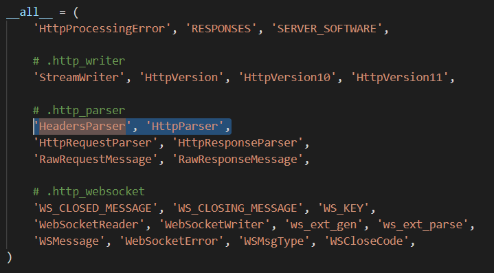 ImportError: cannot import name 'HeadersParser' from 'aiohttp.http' · Issue #4158 · aio-libs ...