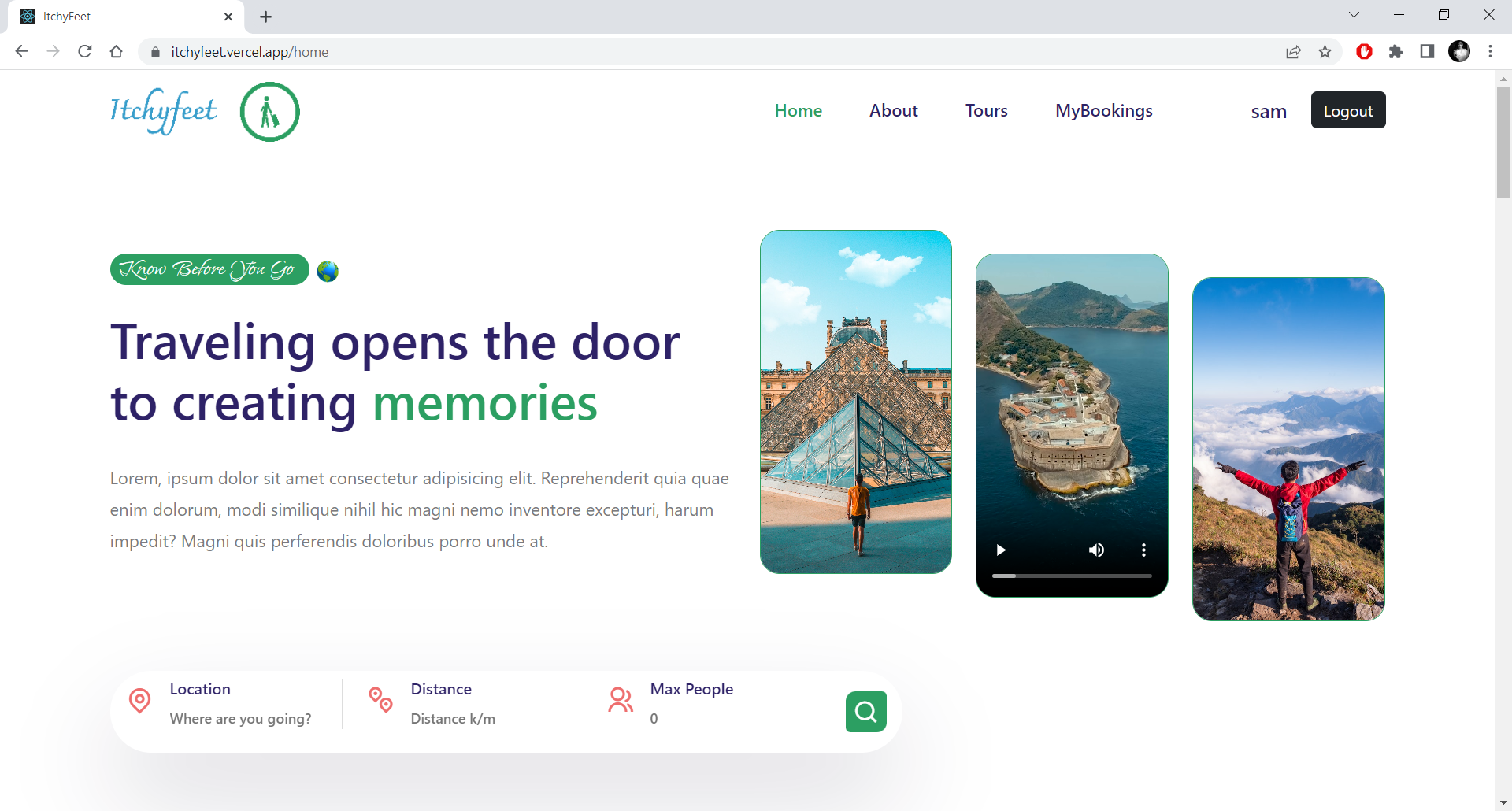 GitHub - samriddhipuranik/Itchy-Feet
