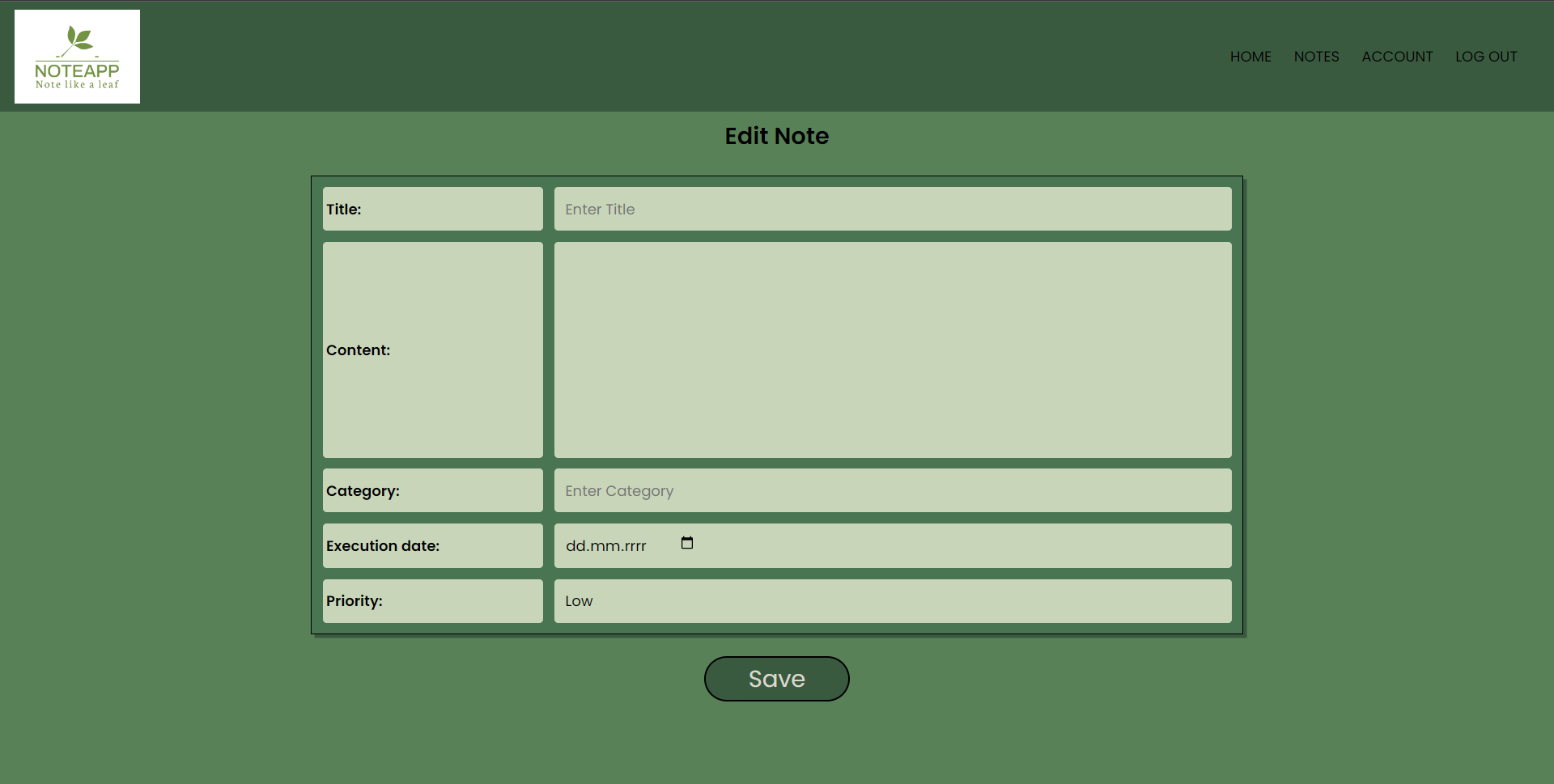 GitHub - Tortowy/NoteLeafApp
