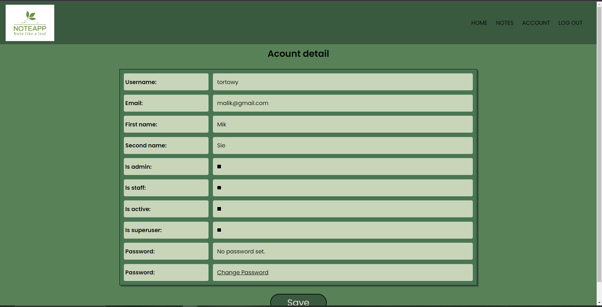 GitHub - Tortowy/NoteLeafApp