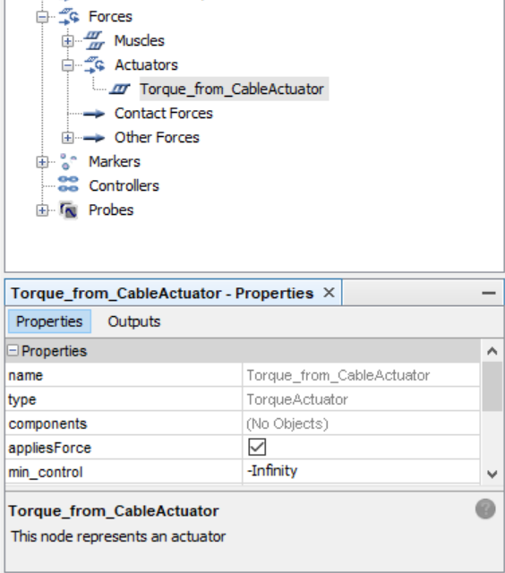 Inputing the values of the external torque per time step to the TorqueActuator while CMC ...