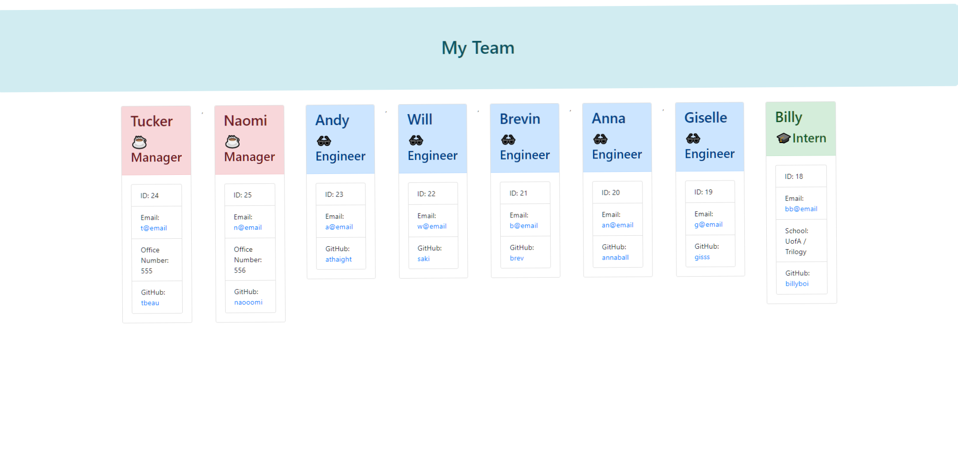 GitHub - athaight/team-profile-generator