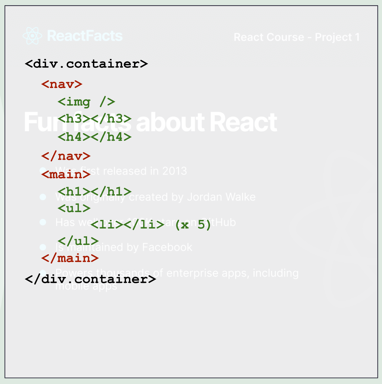 GitHub - Alffonti/reactfacts