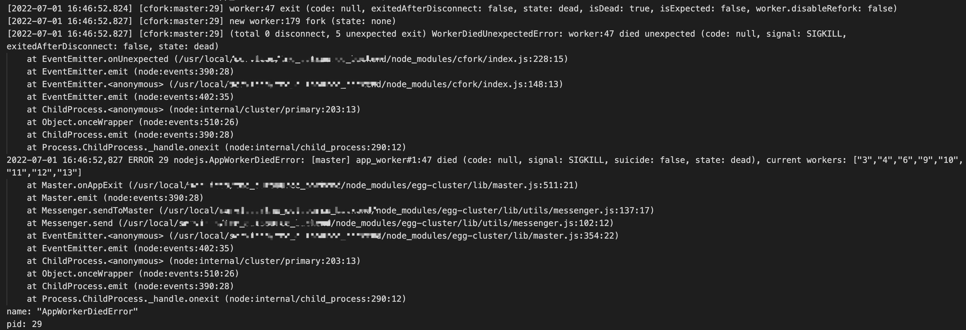 worker 偶尔会挂掉 · Issue #2086 · midwayjs/midway · GitHub