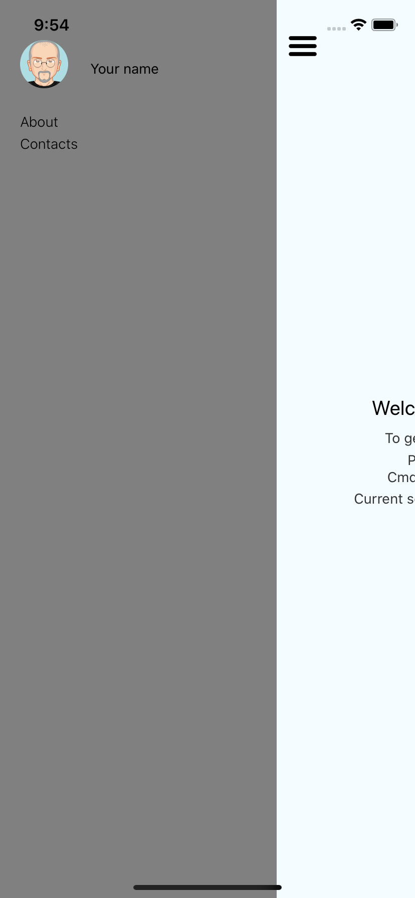 React native side menu Side Menu Component For React Native