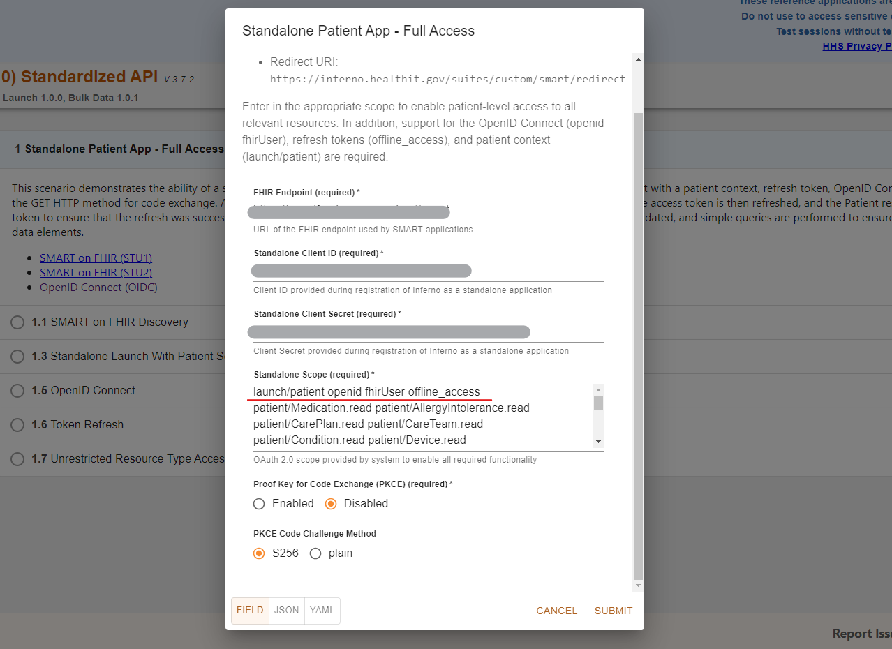 Issue openid and offline_access while testing Patient Standlone Full ... Issue openid and offline_access while testing Patient Standlone Full ...
