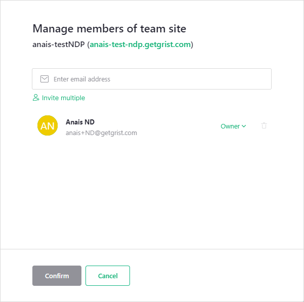 Add multiple users at once · Issue #324 · gristlabs/grist-core · GitHub