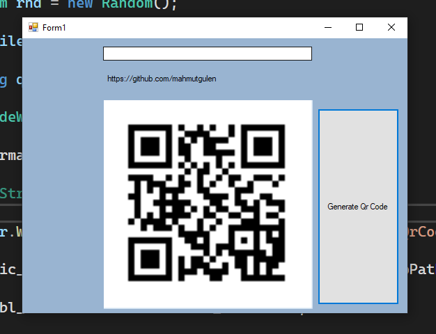 Github Mahmutgulen Qrcodegenerator Windows Form Application İle Qr Code Generator Uygulaması