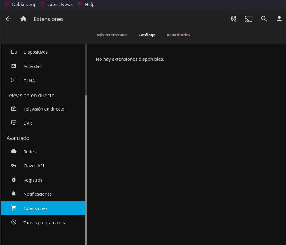 Empty plugin catalog after clean 10.6 install · Issue #3619 · jellyfin/jellyfin · GitHub