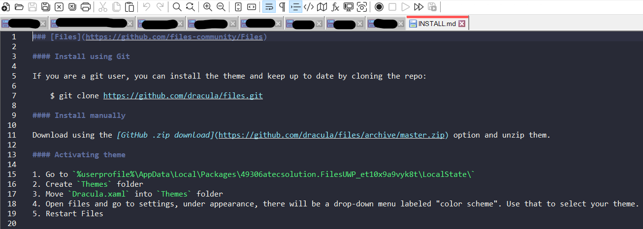 .md files are bugged, look terrible · Issue #24 · dracula/notepad-plus-plus · GitHub