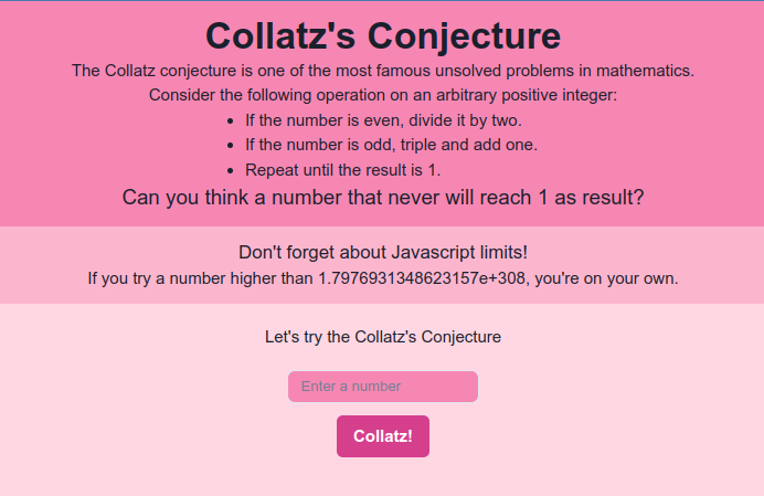 GitHub - Chriscaracach/React-collatz-conjecture-calculator: A Collatz's Conjecture calculator ...