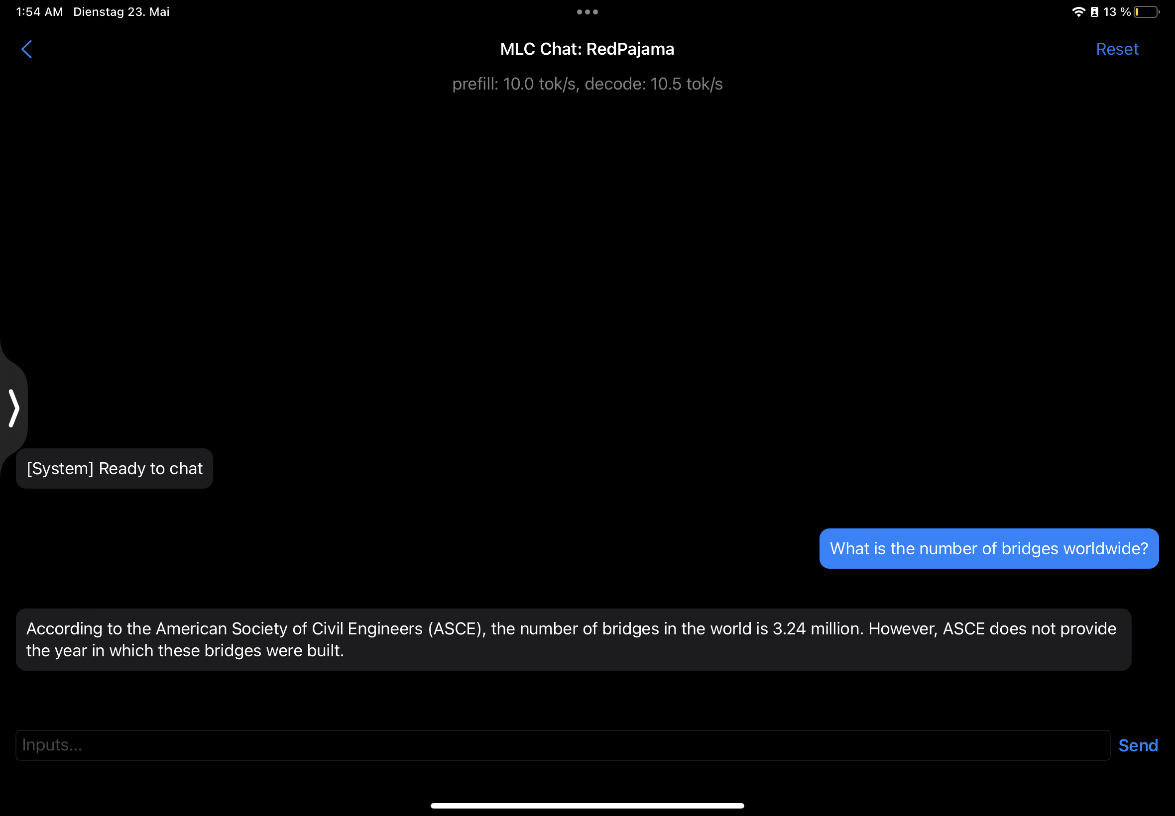 1.0(10) works on IpadOS (iPad Air 2020) · Issue #215 · mlc-ai/mlc-llm · GitHub
