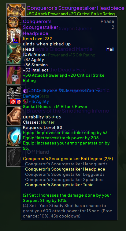 Hunter Set Bug · Issue #2546 · wowsims/wotlk · GitHub