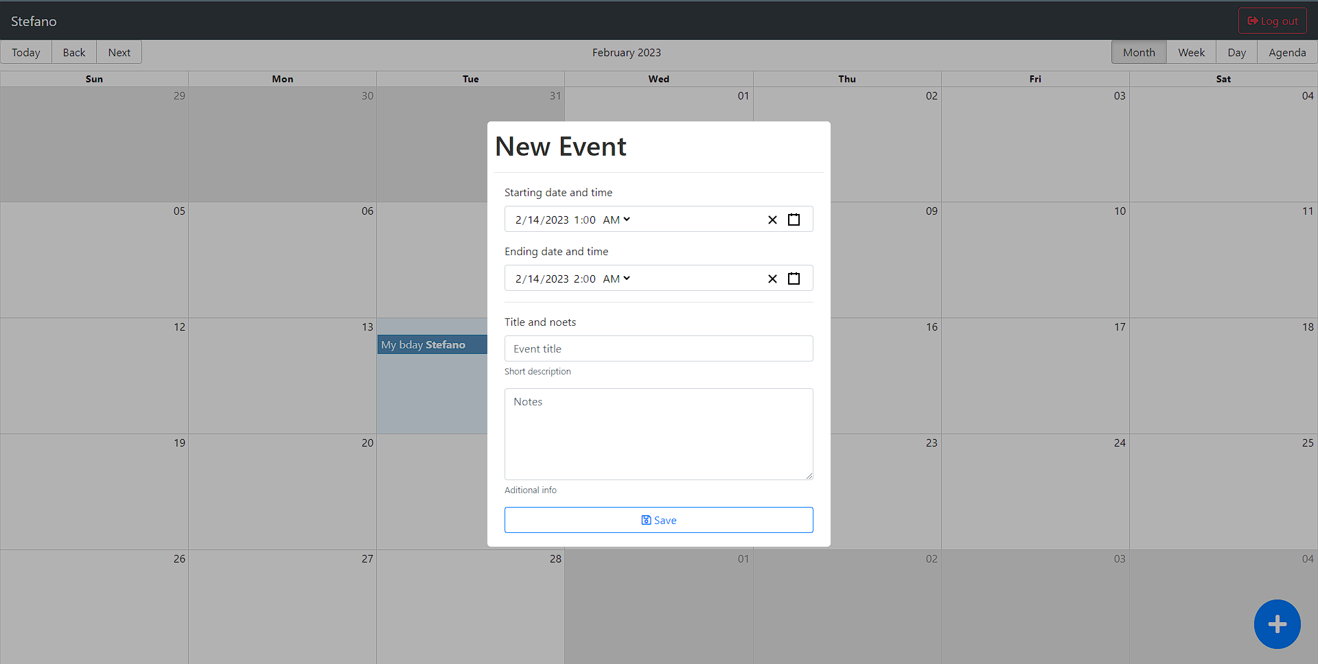 GitHub - StefanoCutri/calendar-app