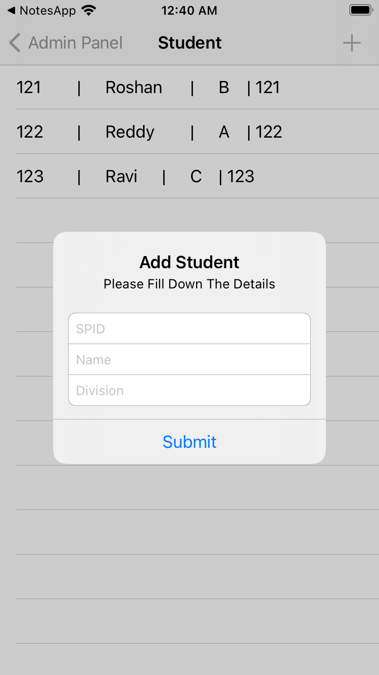 GitHub - rowe20/StudentAdmissionCoreDataApp: Implement Student Admission System using CoreData