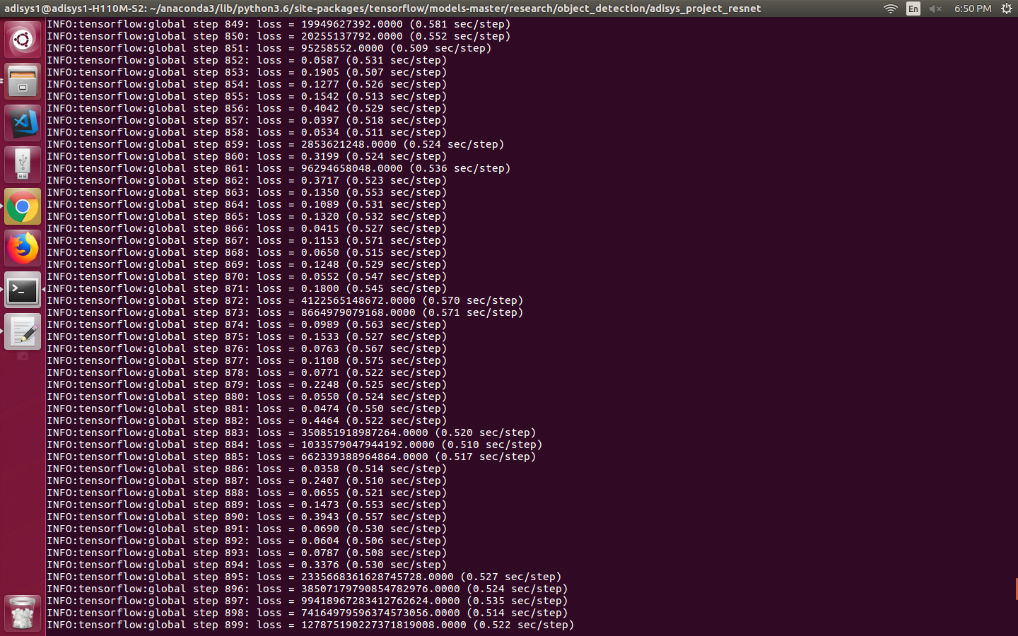 INFO:tensorflow:Summary name /clone_loss is illegal (Object Detection ...