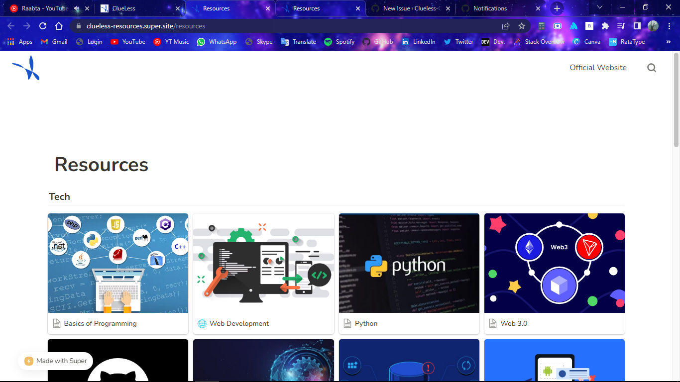 Resource Page · Issue #333 · Clueless-Community/clueless-official-website · GitHub