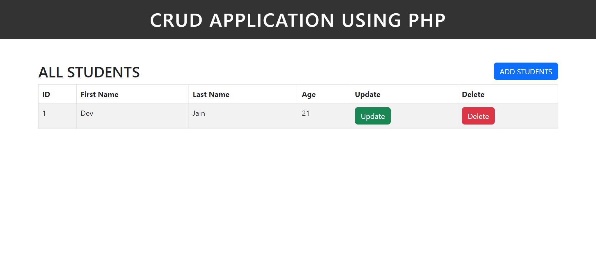 GitHub - devjainofficial/CRUD-PHP