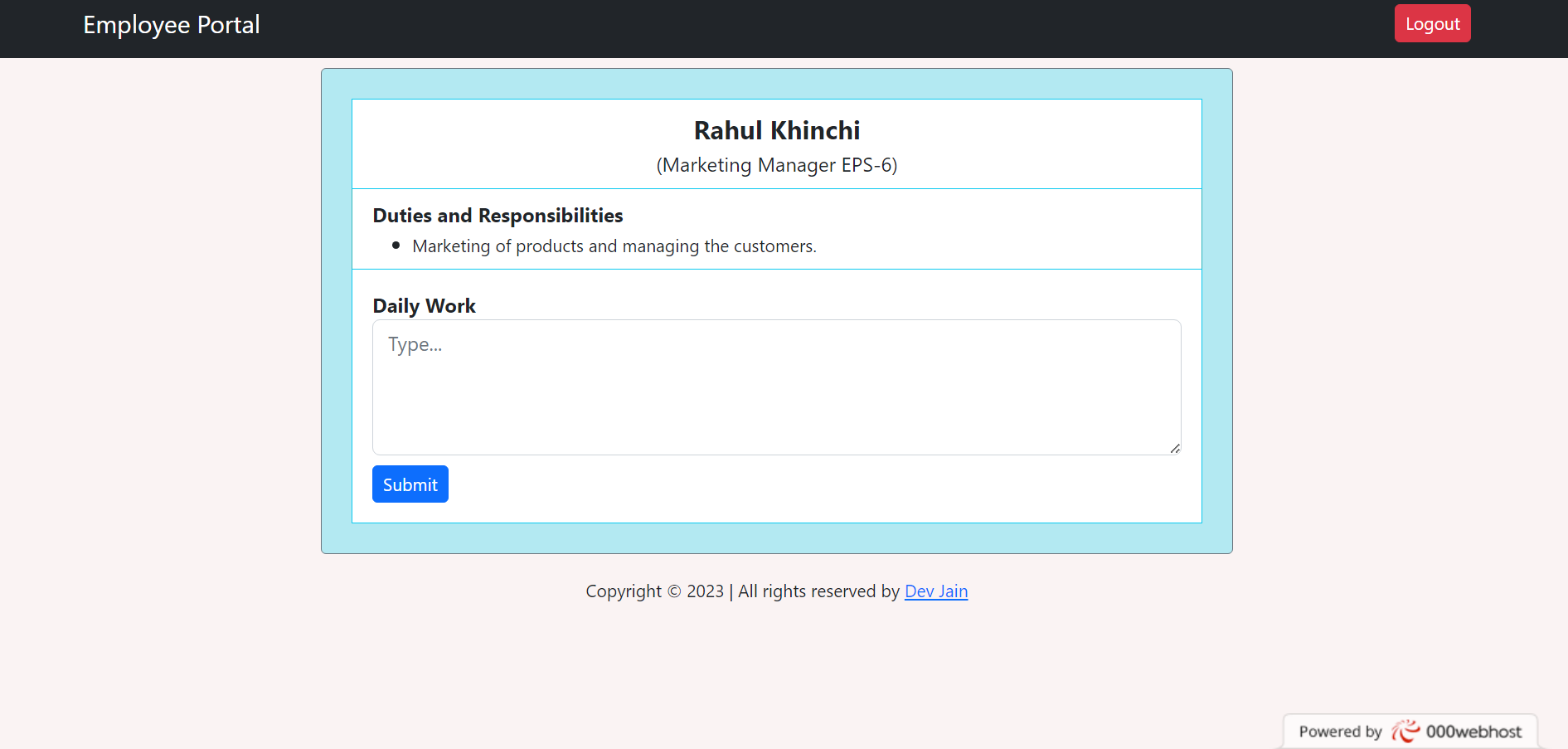 GitHub - devjainofficial/Employee-reporting-system