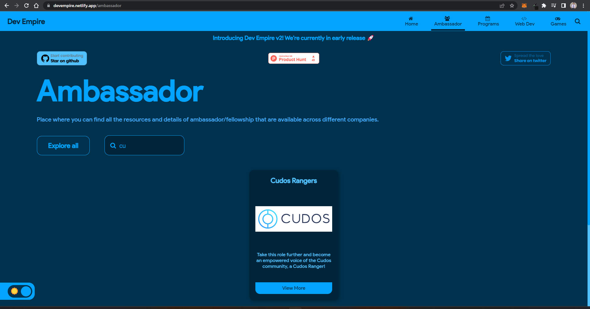 Search doesn't function properly when not on 1st Page. · Issue #185 · swapnilsparsh/DevEmpire ...